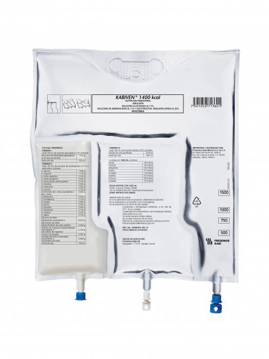 Kabiven Periferico 1400 Kcal Nutran Venta 24 7