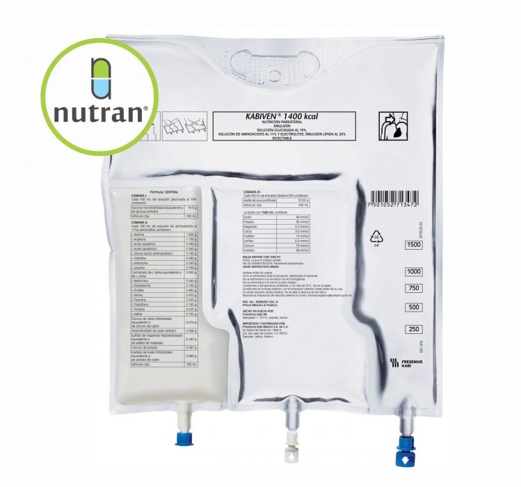 Kabiven Central 1400 Kcal Nutran Venta 24 7
